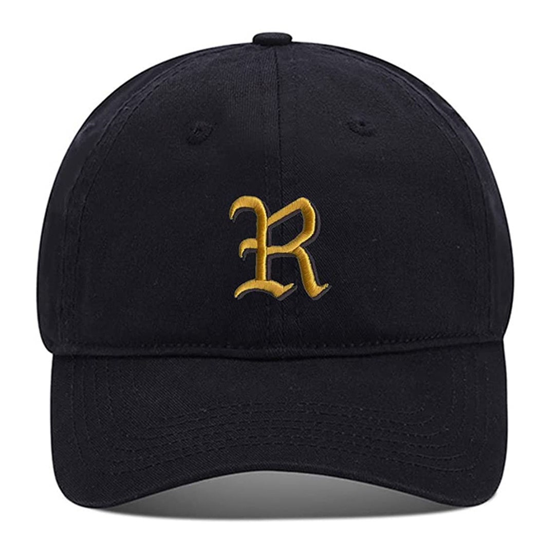 Men Baseball Cap Old English R Embroidery Hat Embroidered Adjustable ...