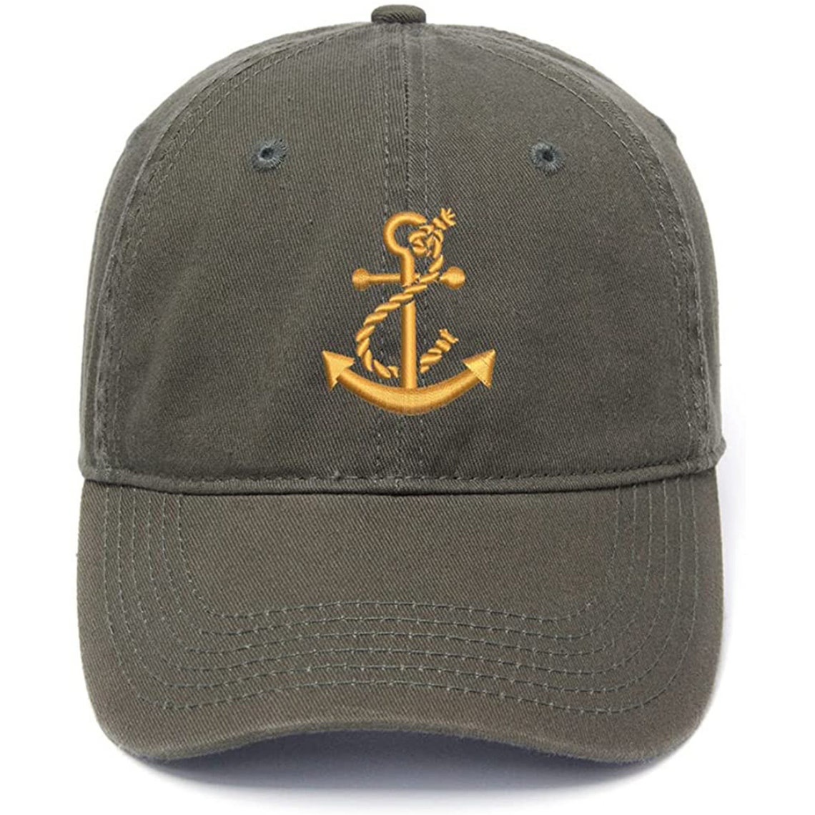 Cotton Embroidered Casual Hat Men's Baseball Caps Baseball Cap Anchor ...