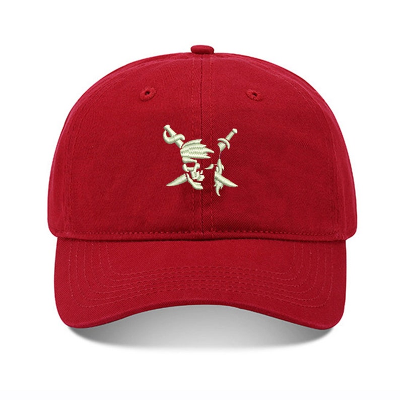 Pirate Skull & Swords Unisex Embroidery Baseball Cap Washed Cotton ...