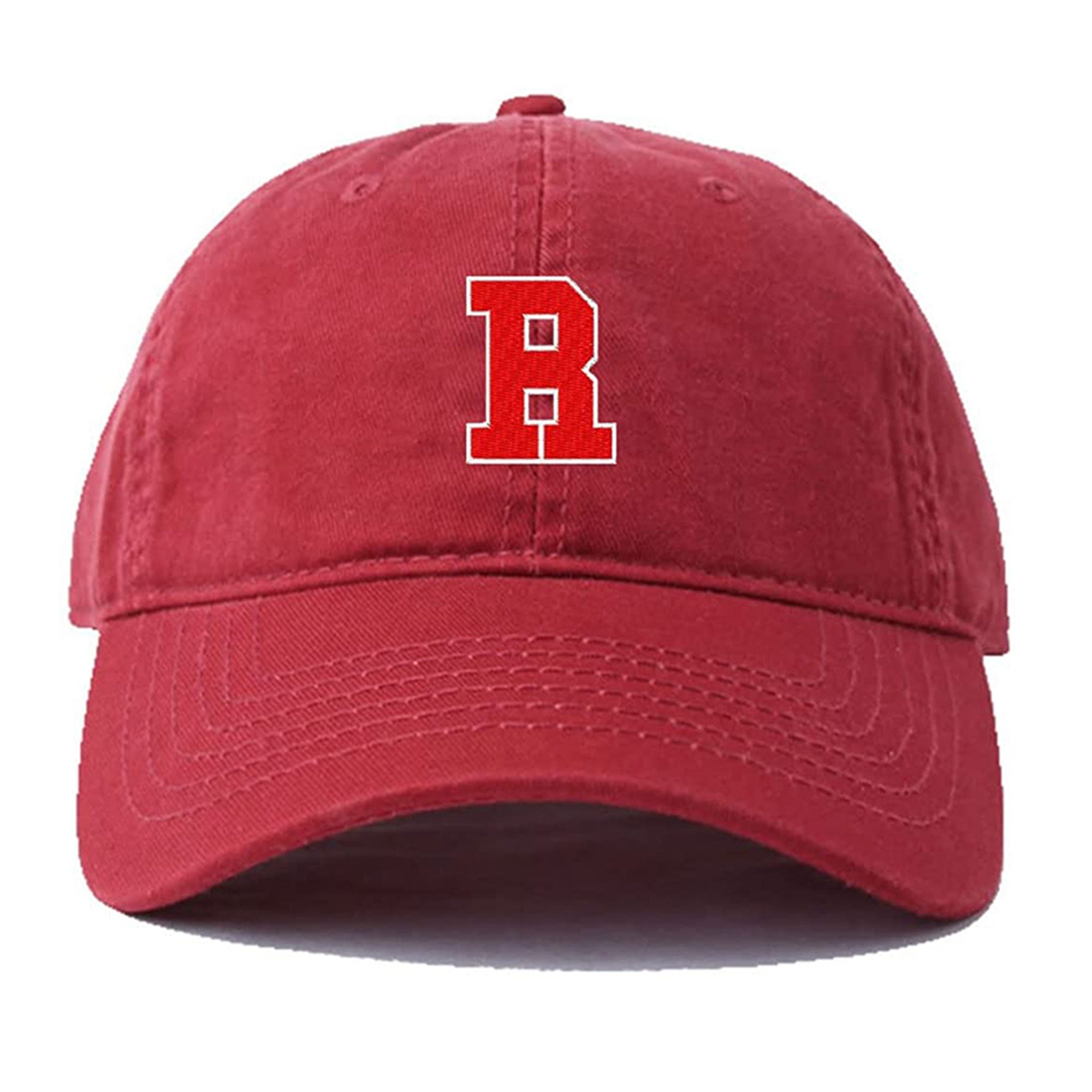 Men Baseball Cap Athletic Letter R Embroidery Hat Embroidered ...