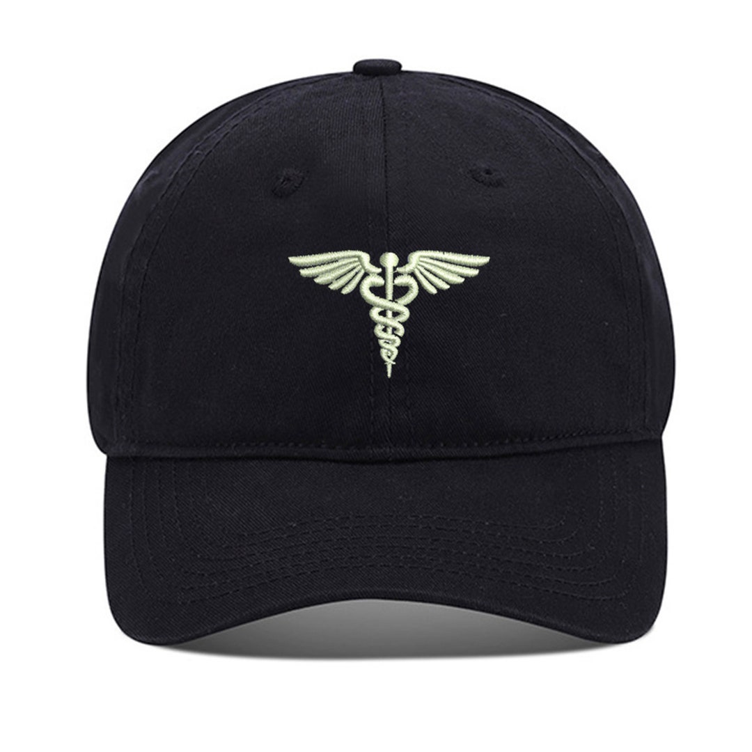 Medical Symbol Unisex Embroidery Baseball Cap Washed Cotton Embroidered ...