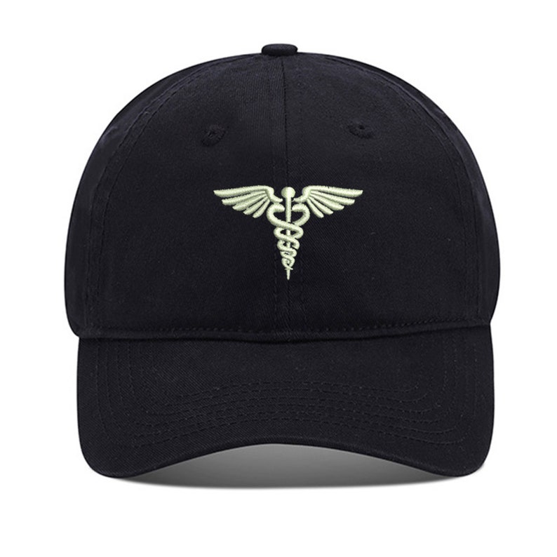 Medical Symbol Unisex Embroidery Baseball Cap Washed Cotton Embroidered ...
