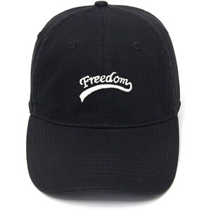 Embroidery Hat Cotton Embroidered Casual Men's Baseball Cap Freedom - Etsy