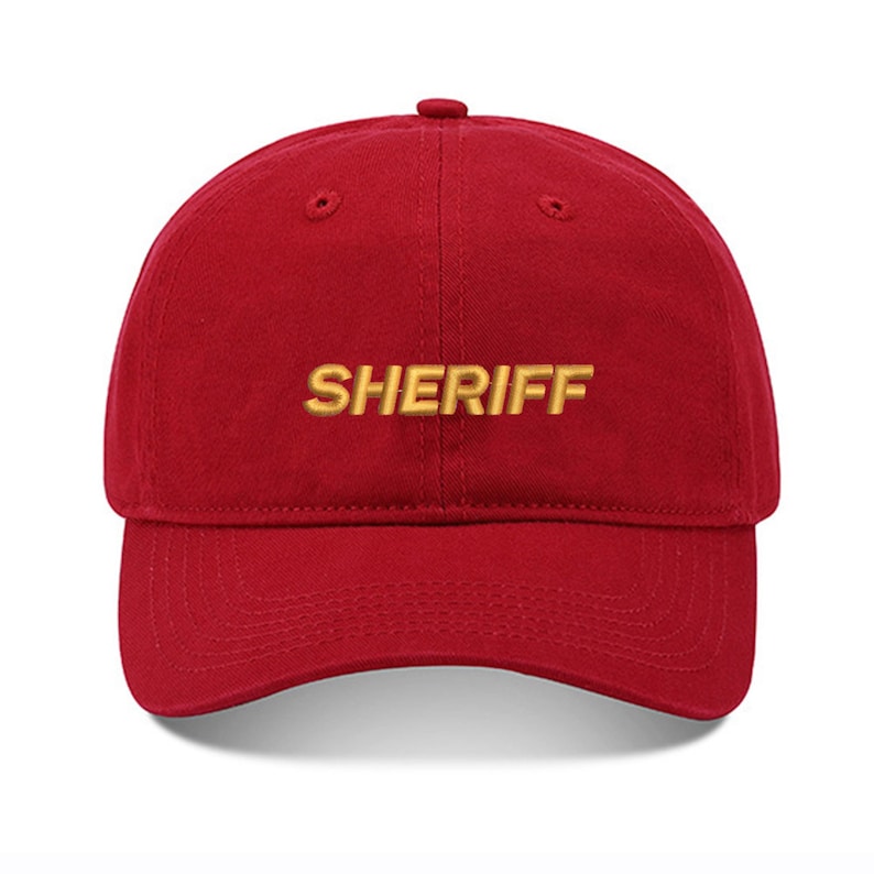 Sheriff Military Unisex Embroidery Baseball Cap Washed Cotton ...