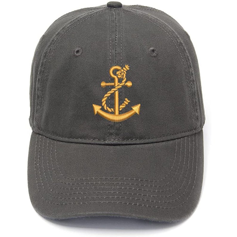 Cotton Embroidered Casual Hat Men's Baseball Caps Baseball Cap Anchor ...