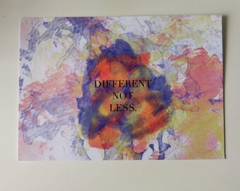 Different Not Less - Etsy UK