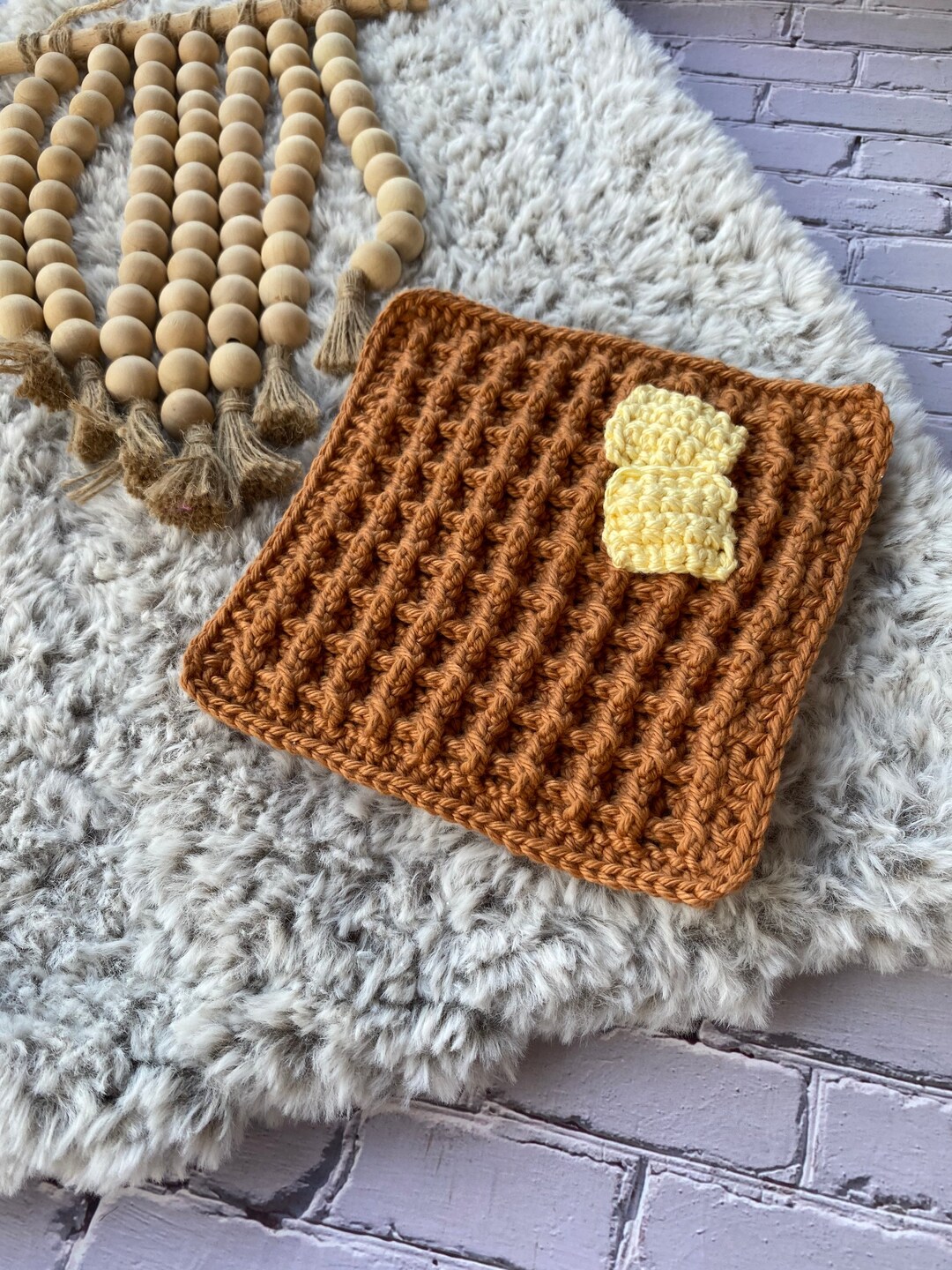Waffle Hot Pad, Food Inspired Kitchen Decor, Foodie Gift, Kitchen Decor ...