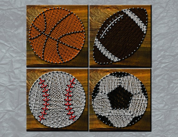 Sports Bundle String Art Craft Kit Collection 6x6in | Etsy