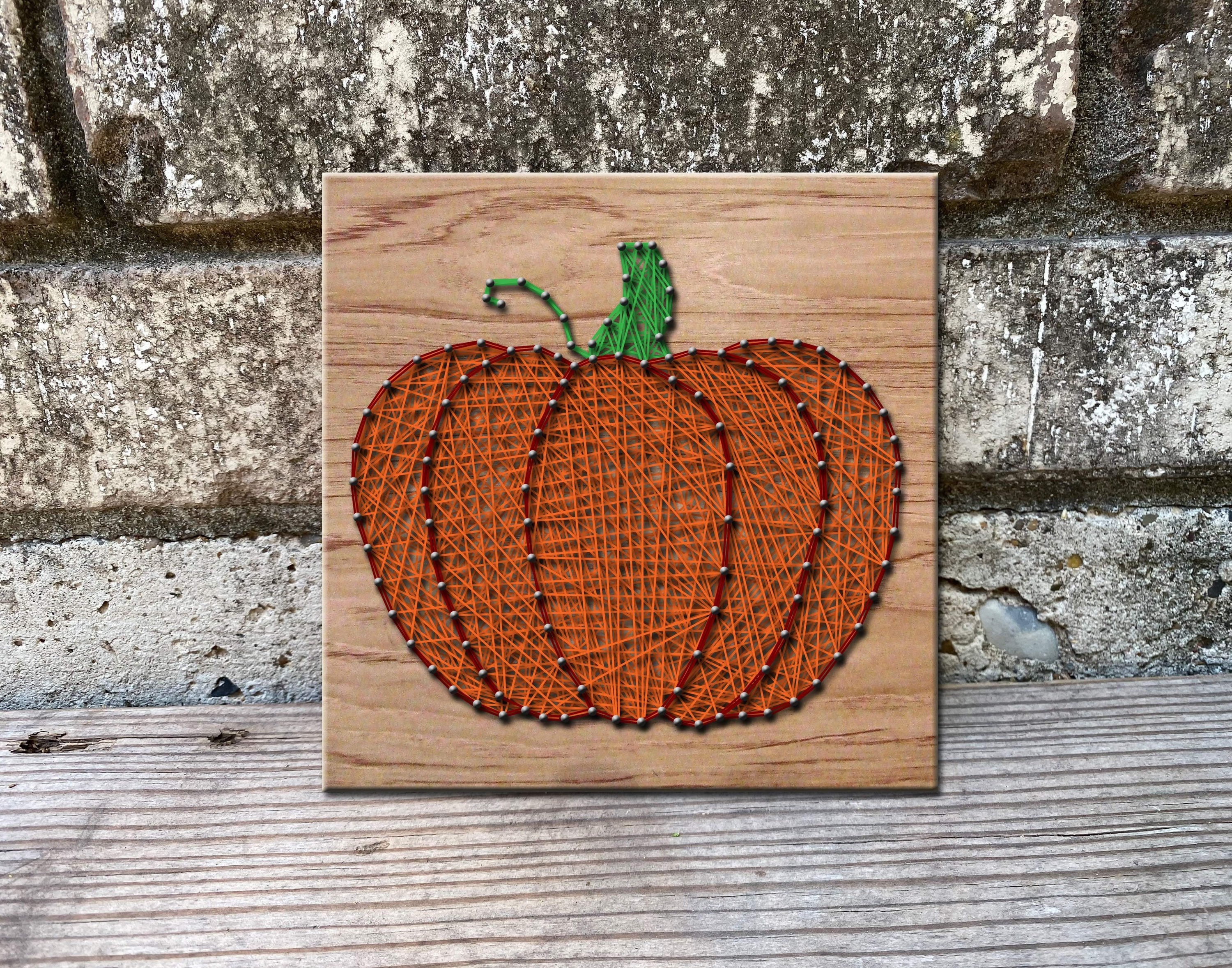 Pumpkin String Art Craft Kit 6x6in | Etsy