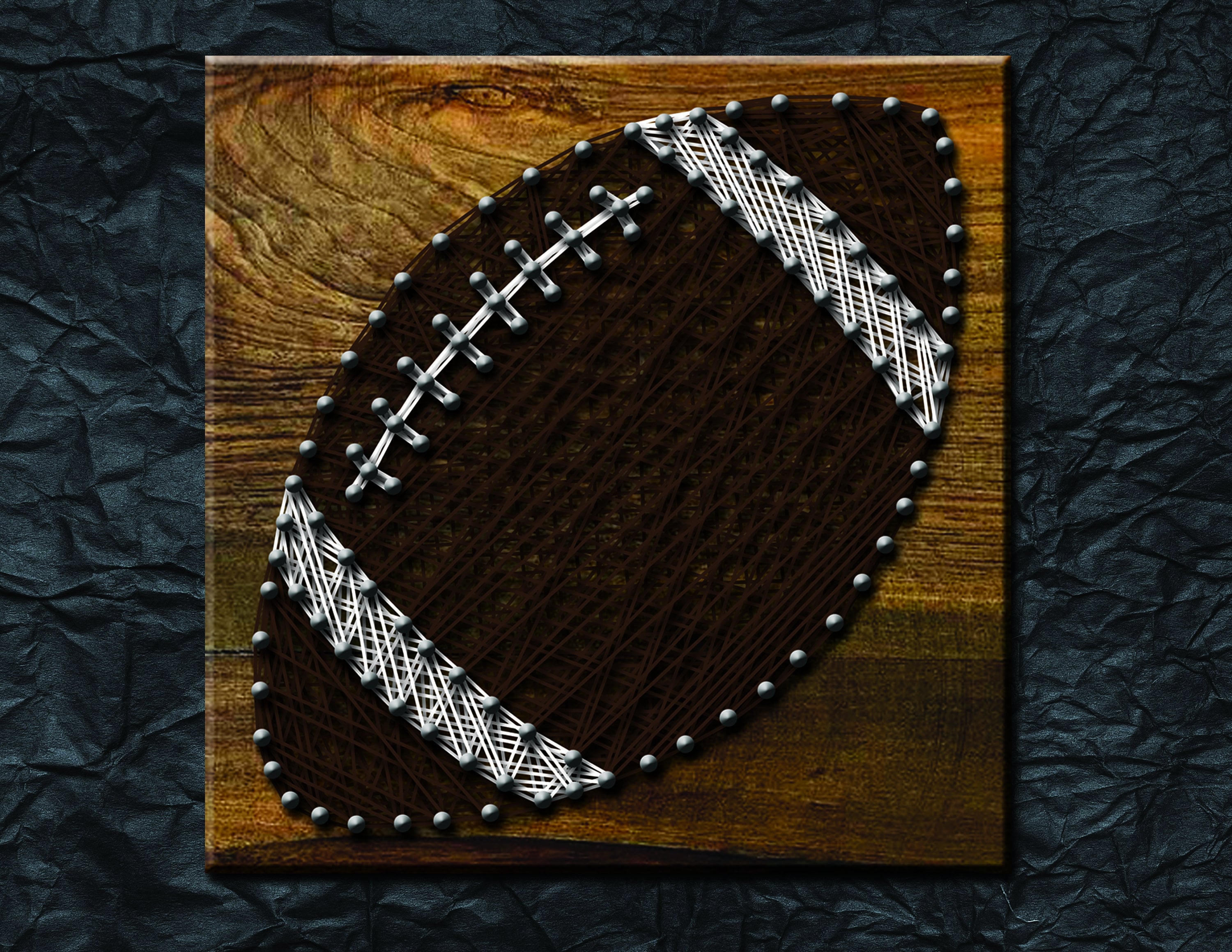 Soccer ball football baseball basketball string art craft | Etsy