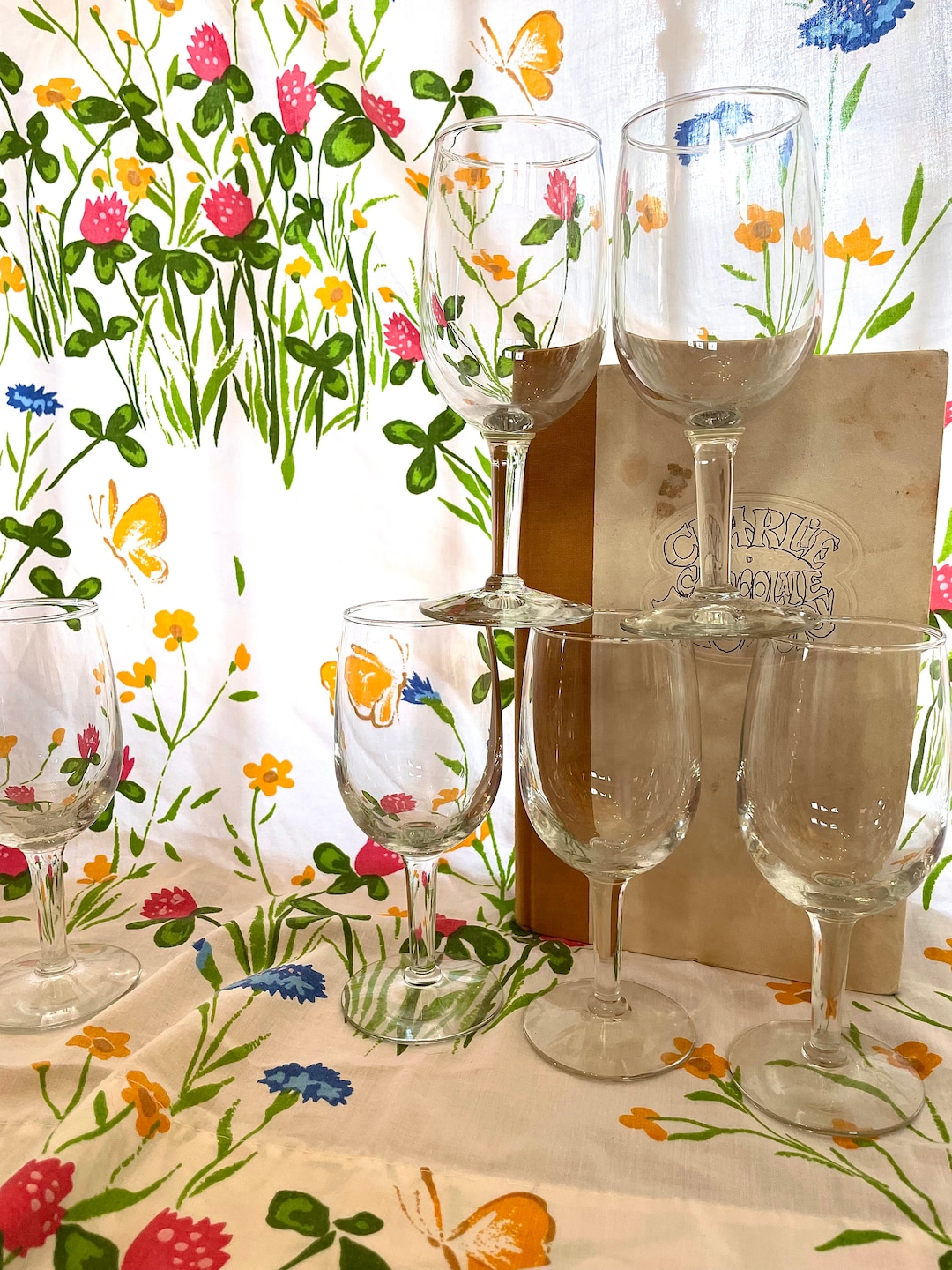 Small Wine Glass Set - Etsy