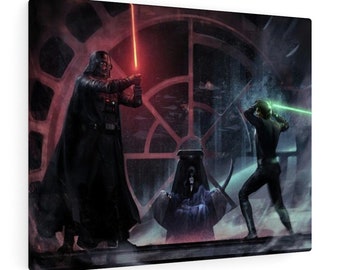 Vader Vs. Luke Poster | Etsy