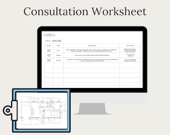 Consultation Worksheet Template - Etsy