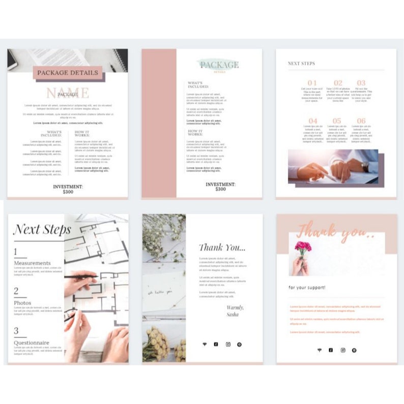 Client Welcome Packet / Canva Template / Interior Design Client Welcome ...