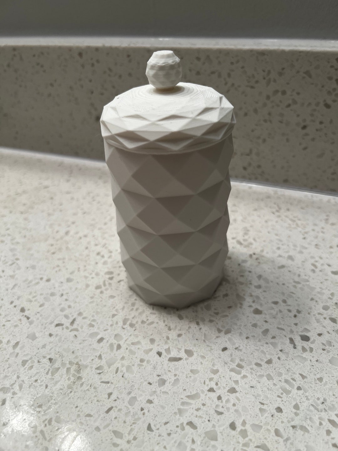 Q-tip Holder With Lid, Q-tip Jar, Q-tip Container, Cotton Swab Holder ...