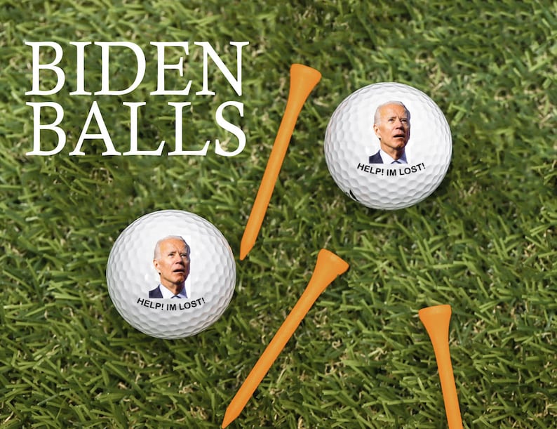 Funny Biden Golf Ball Set - Etsy