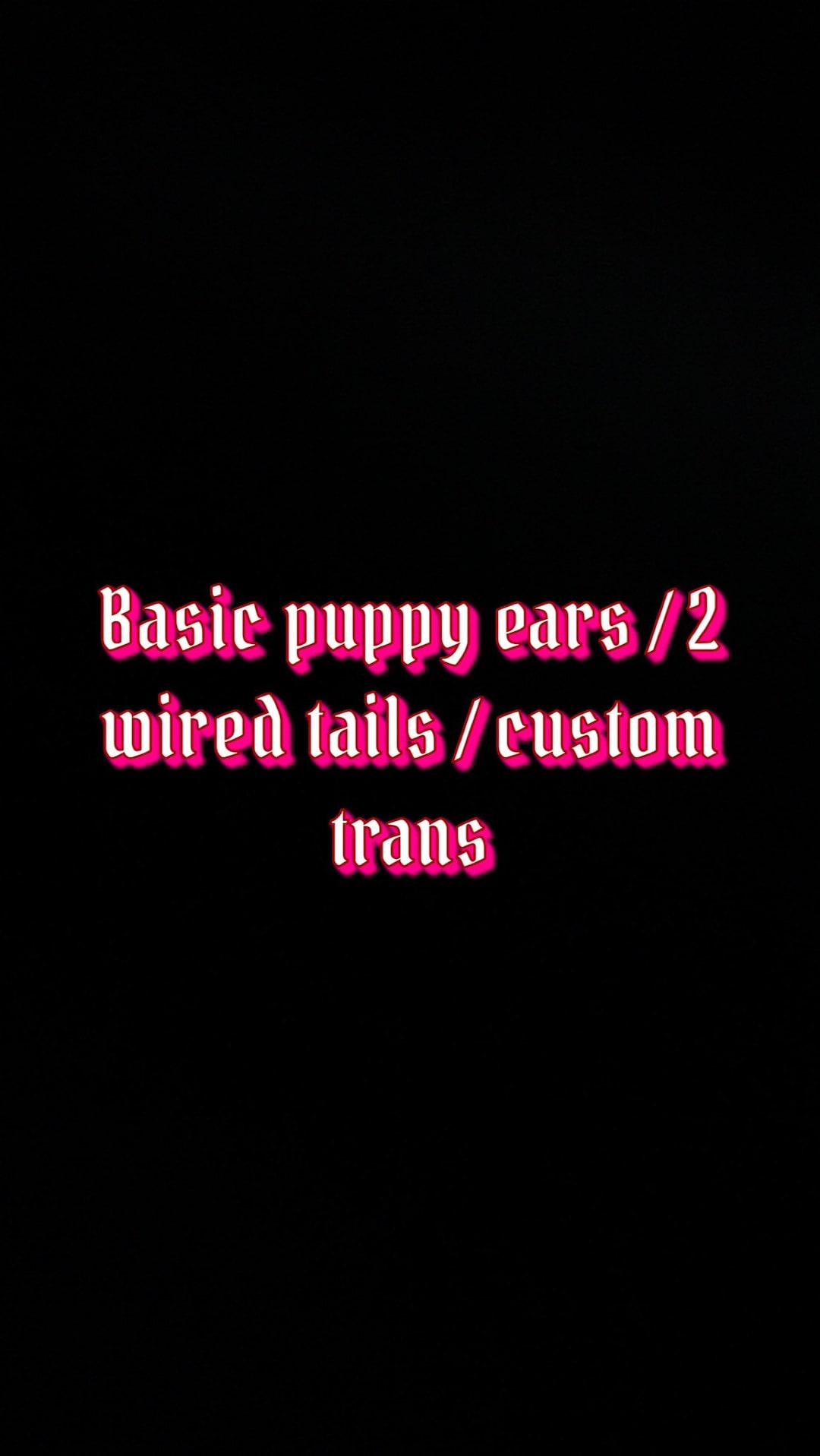 Puppy Wolf /cat Trans Set - Etsy