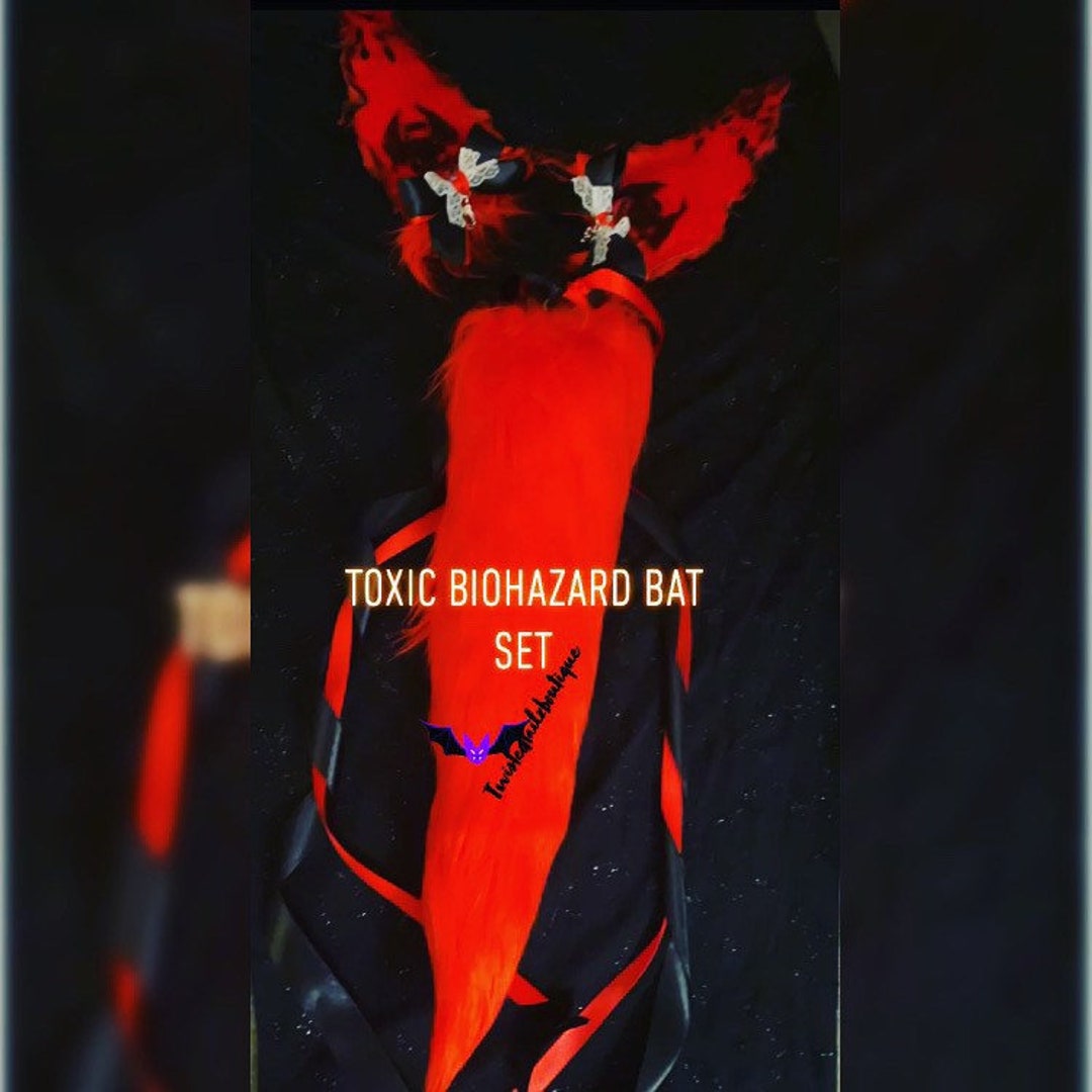 BAT toxic Biohazard Bat Set Specify Short or Longer bat Tail Please ...