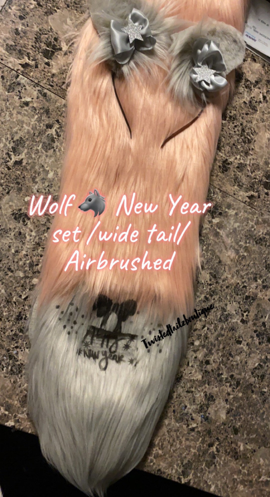Happy New Year Wolf Set /airbrushed wide /cut Out Window or Without - Etsy