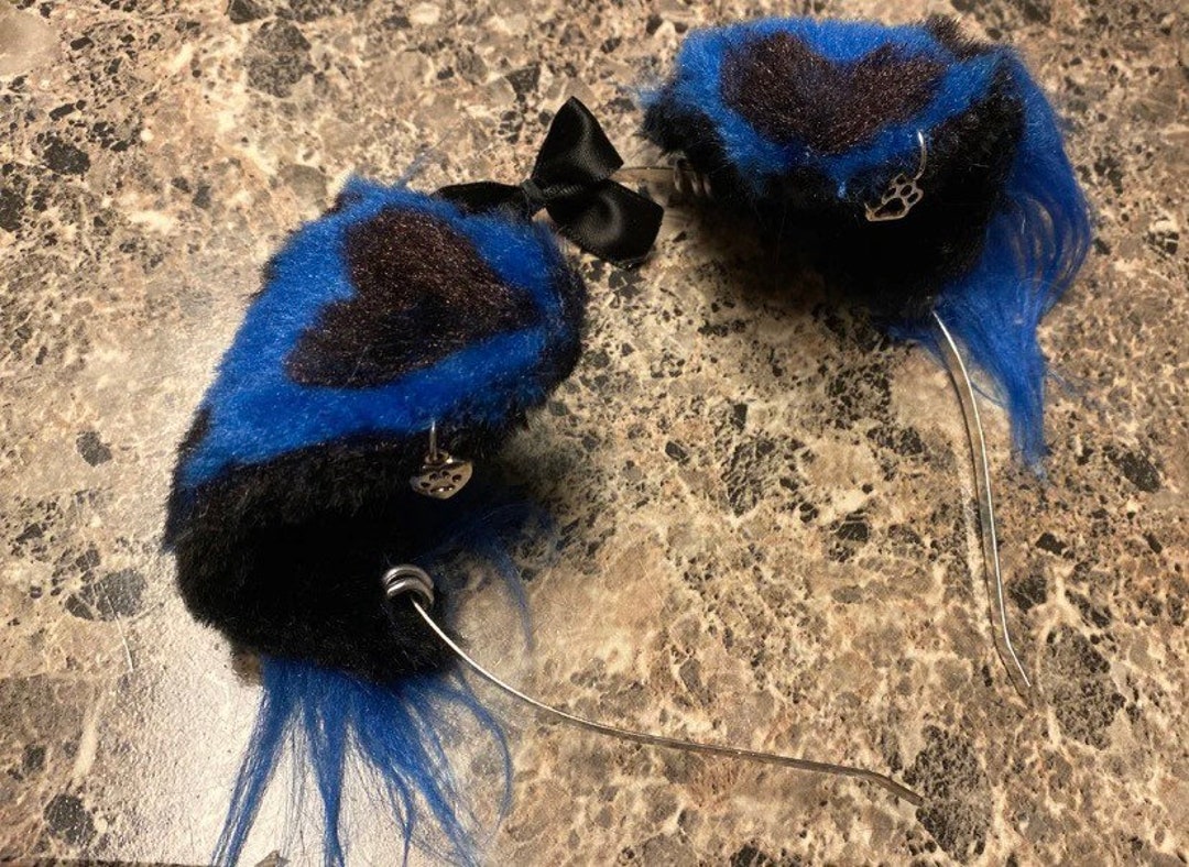 Custom “HEART” Ears /in Your Color Choice of Fur - Etsy