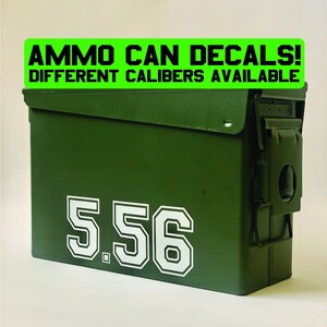 Ammo Can Decals Different Calibers Available - Etsy