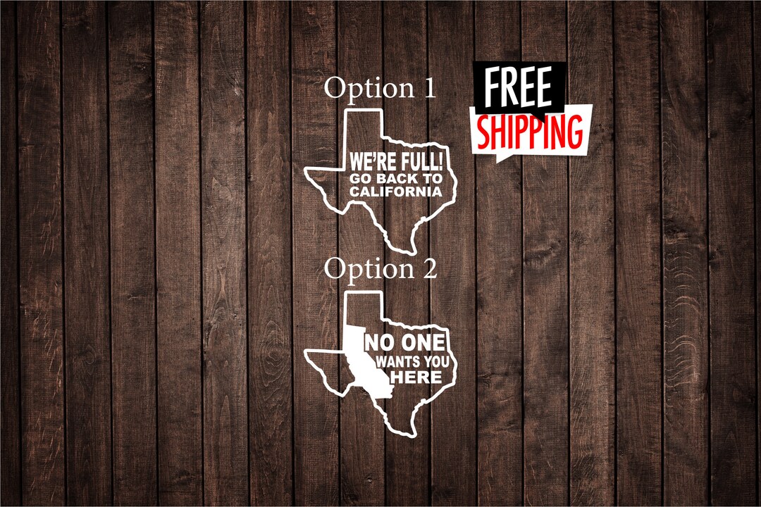 TEXAS is Full Decal - Etsy