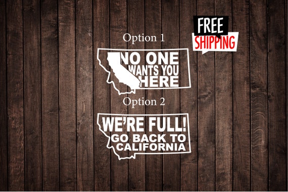 Go Back to California montana DECAL - Etsy