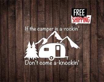 When the RV is Rockin Don't Come Knockin Decal Travel - Etsy