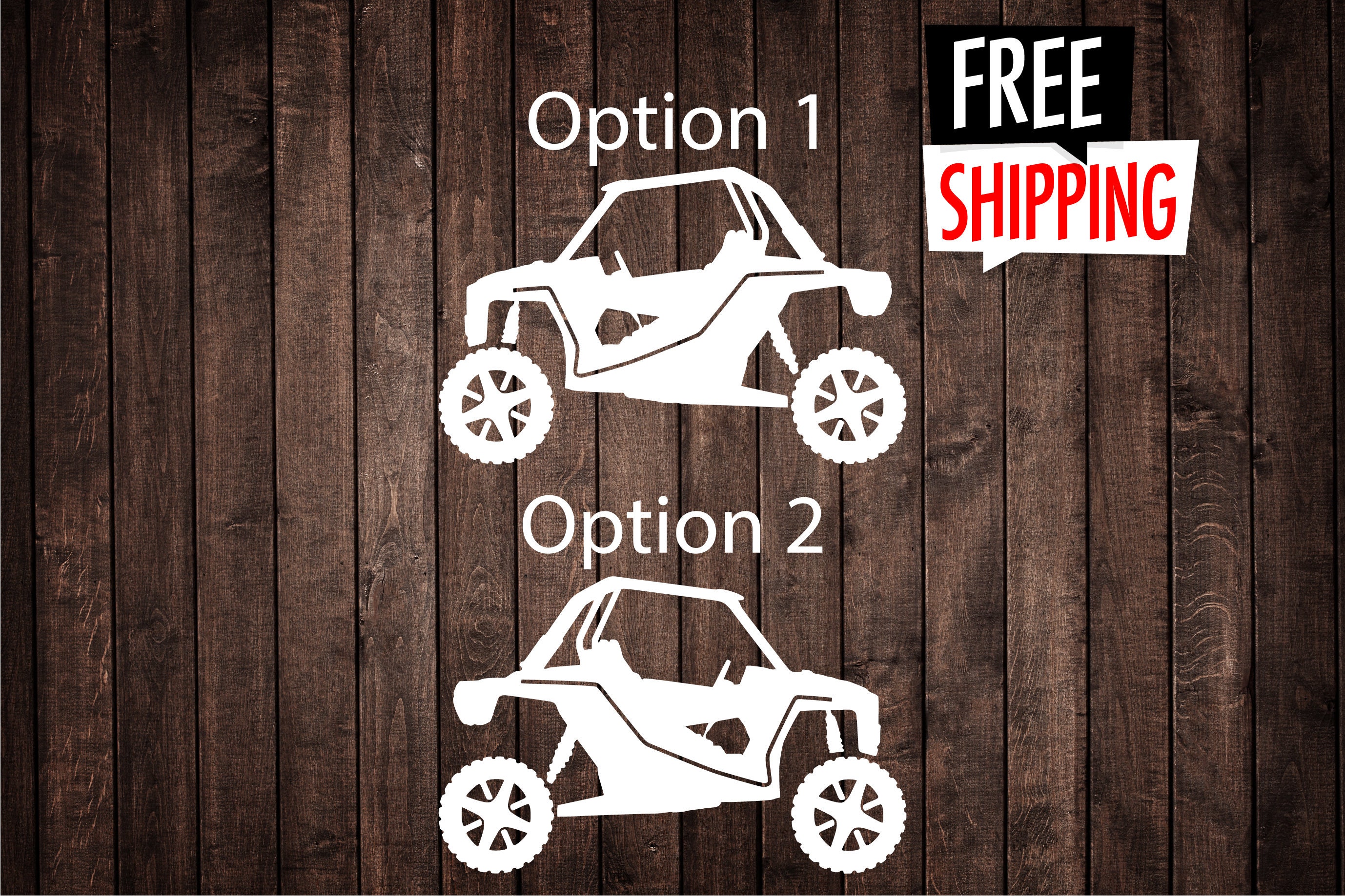 Side by Side Decal | Etsy