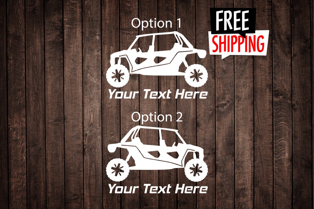 Personalized Side by Side Decal - Etsy