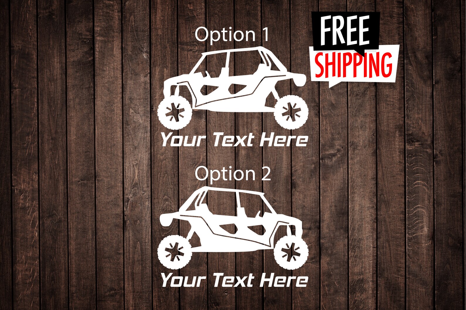 Personalized Side by Side Decal - Etsy