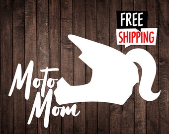 Moto Mom Decal/dirt Bike Mom Decal - Etsy