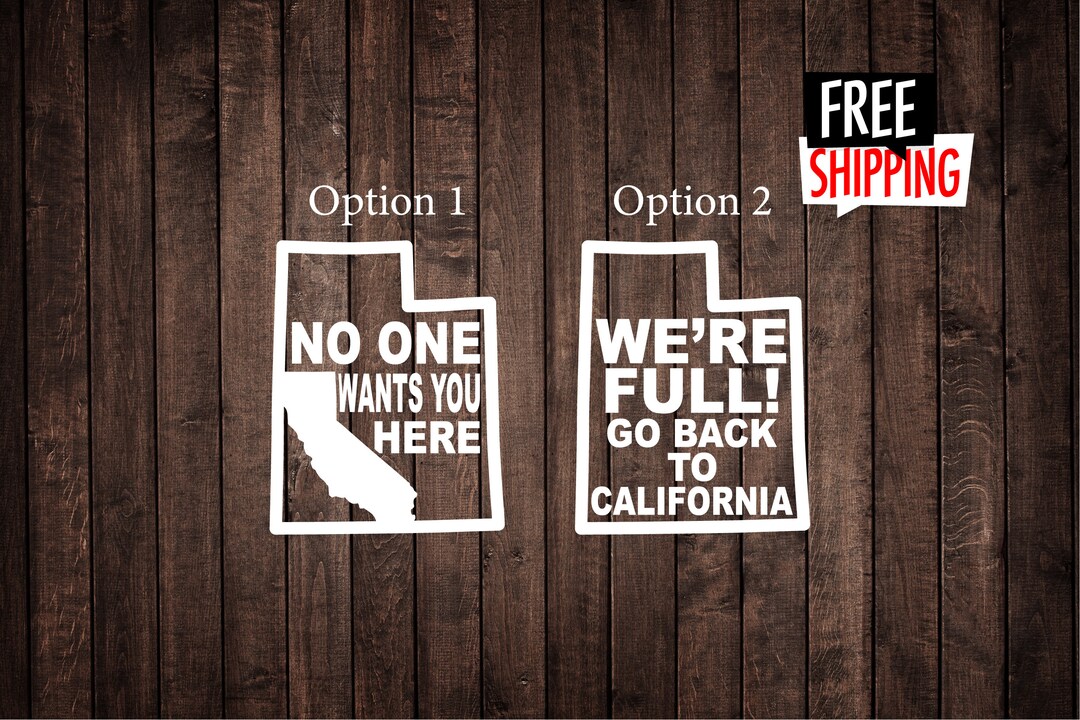 Go Back to California utah DECAL - Etsy