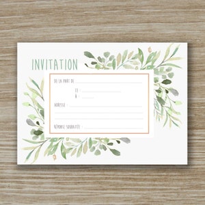 Cartes d'invitation anniversaire gouter réception - Etsy France