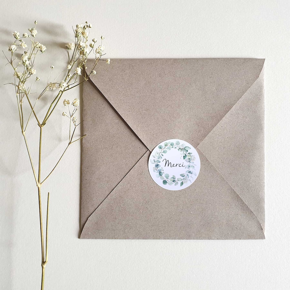 Lot de 30 stickers merci étiquette autocollant - Etsy France