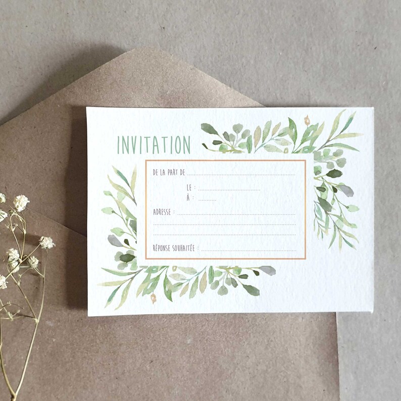 Cartes d'invitation anniversaire gouter réception - Etsy France