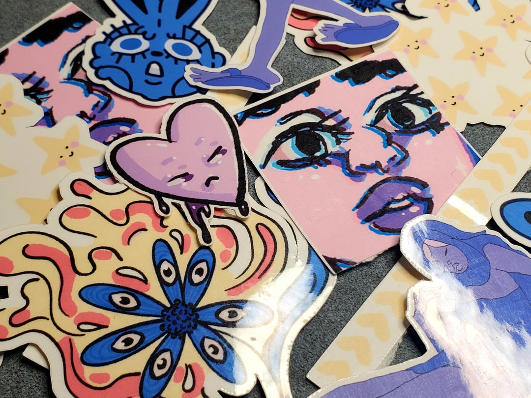 Hot and Cool Sticker Pack, Vibrant, Cute, Color Pallete, Laptop Decal ...