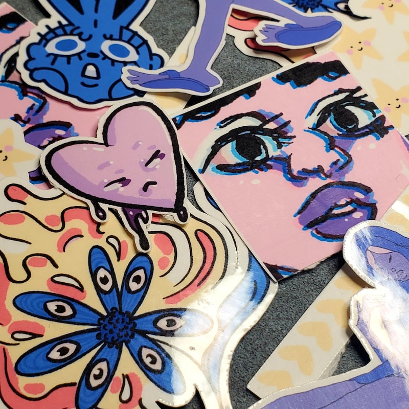 Cool Girl Stickers - Etsy