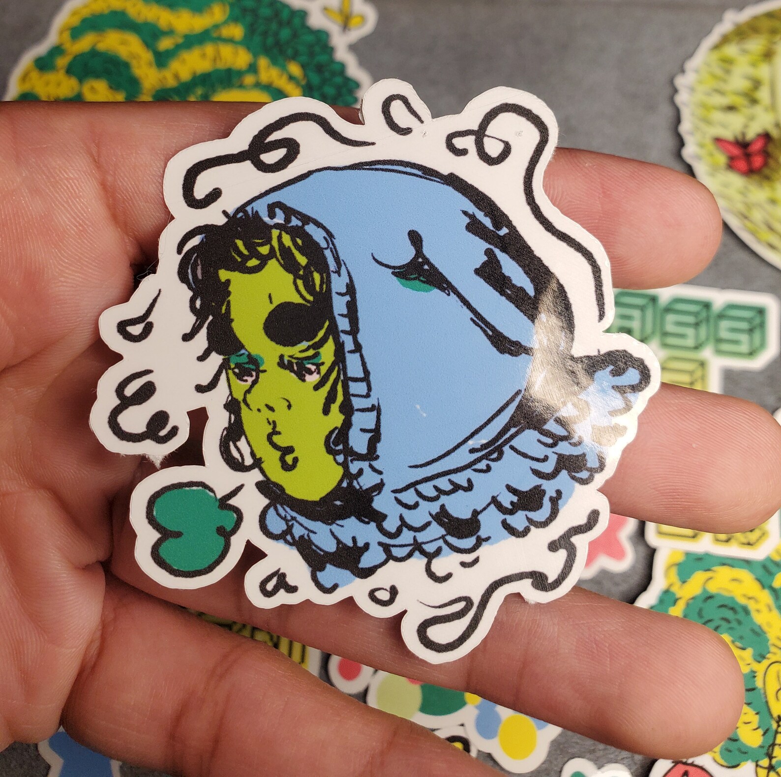 Greener Grass Sticker Pack Vibrant Unique Color Pallete - Etsy