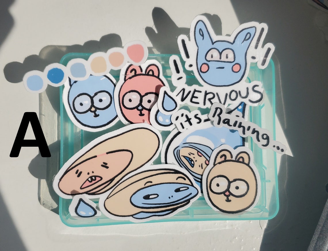 MEATY Sticker pack Vibrant cute color pallete laptop | Etsy