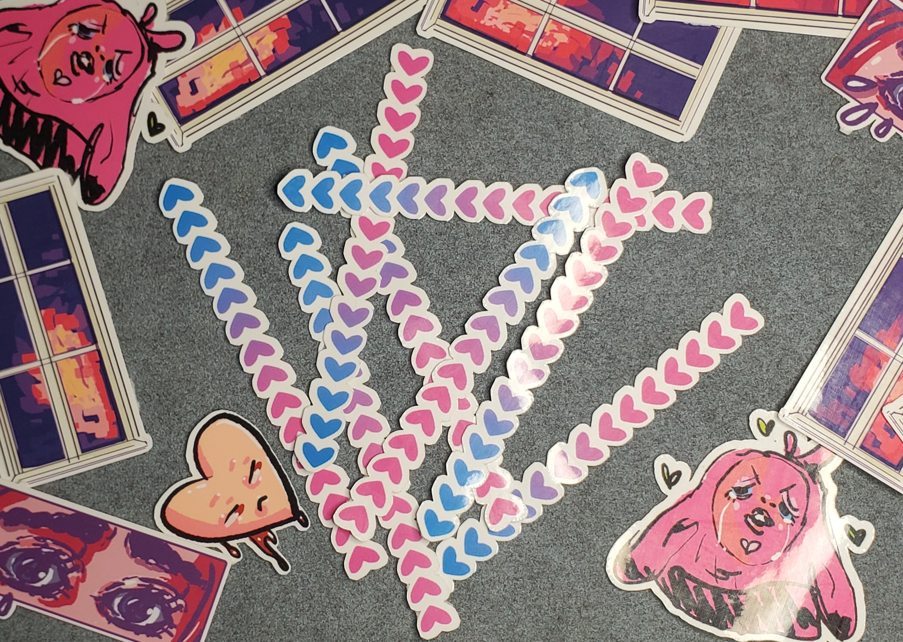 Fire Inside Sticker Pack Vibrant Window Stickers Color - Etsy