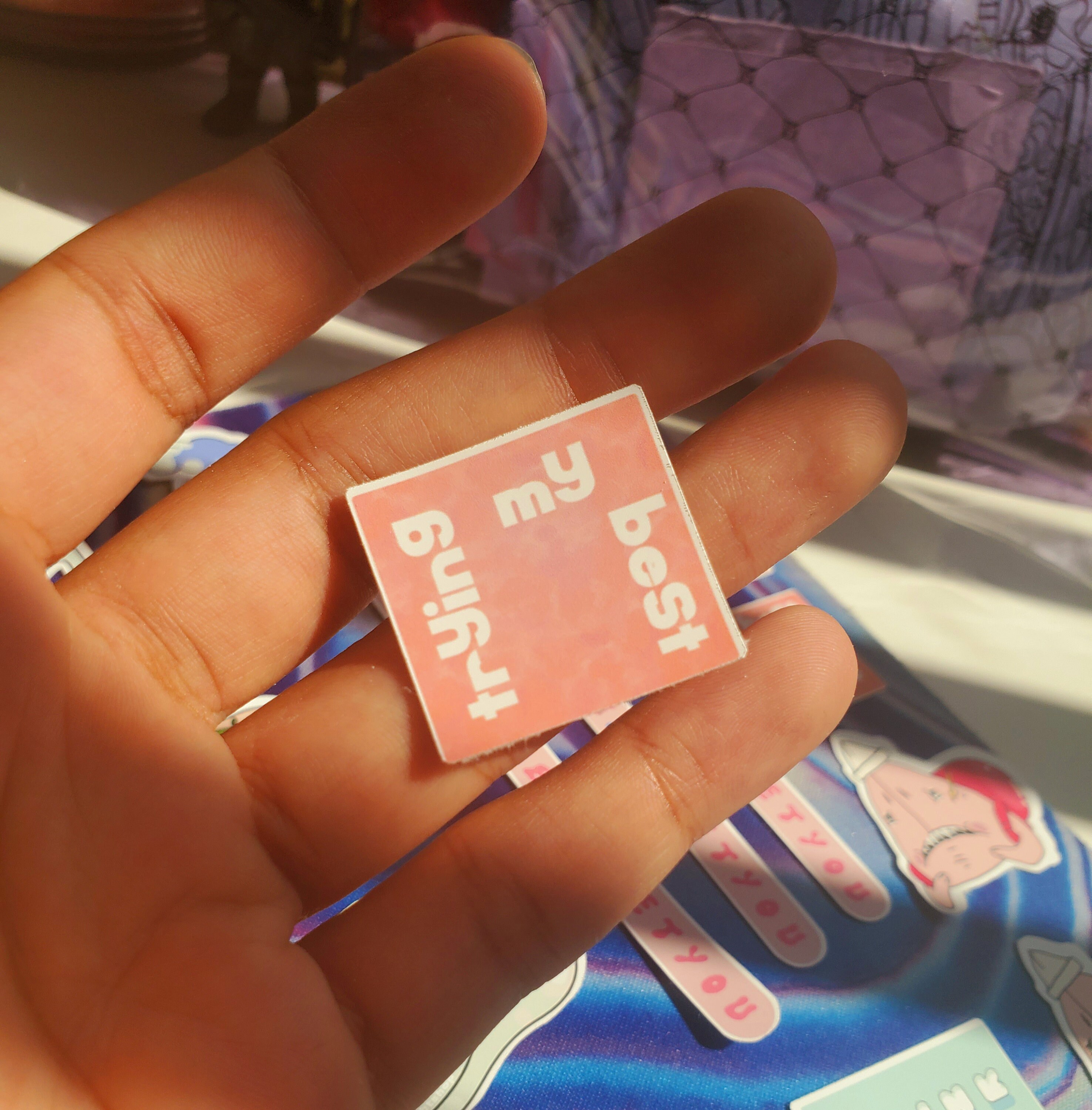 Moody and Pink Sticker Pack Small Sticker Pack Relatable | Etsy