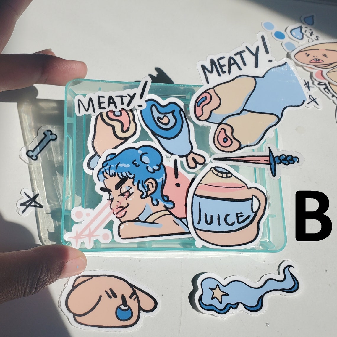 MEATY Sticker pack Vibrant cute color pallete laptop | Etsy