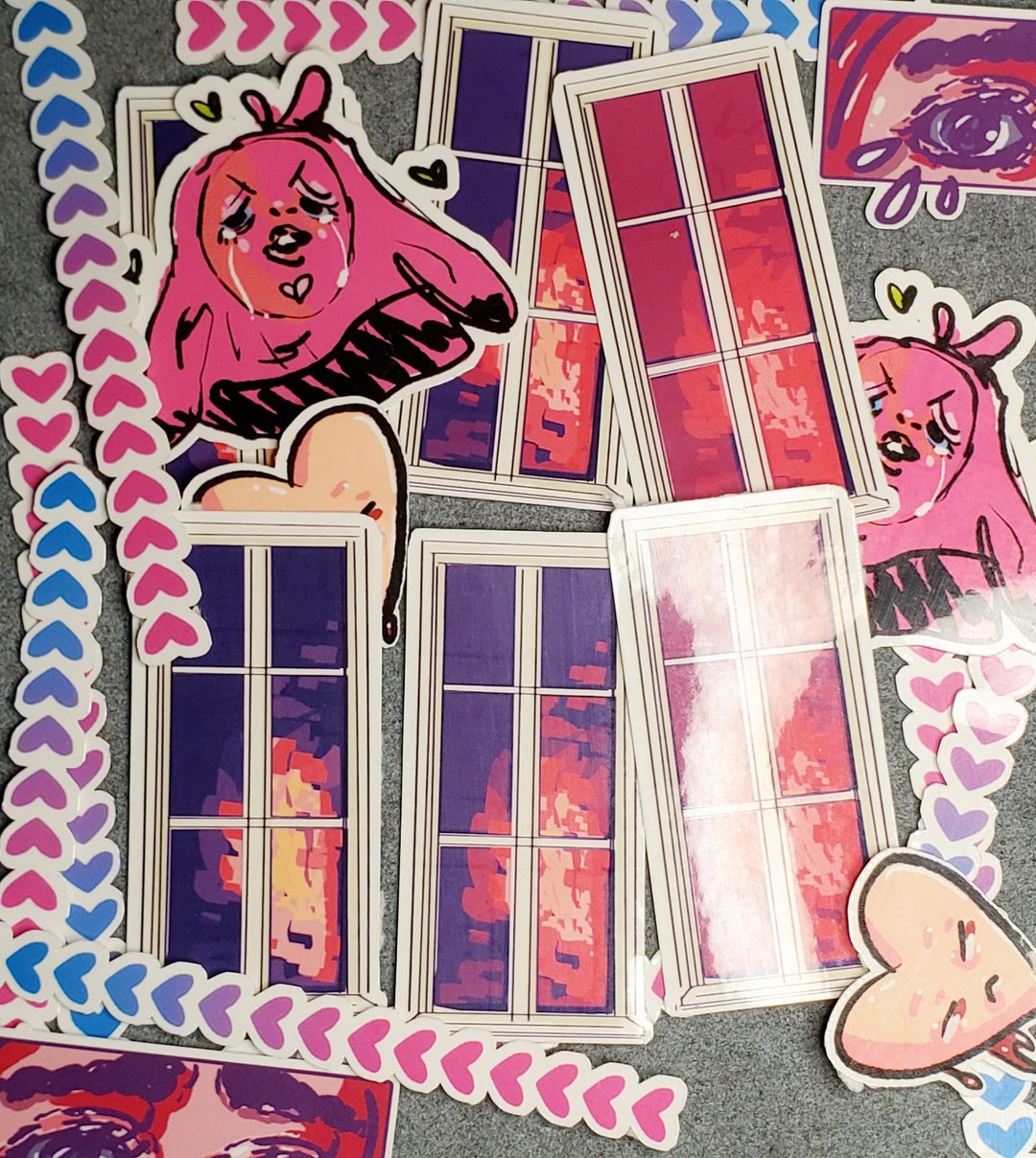 Fire Inside Sticker Pack, Vibrant, Window Stickers, Color Pallete ...