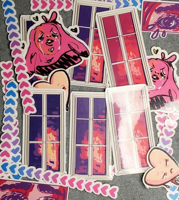 Fire Inside Sticker Pack Vibrant Window Stickers Color | Etsy