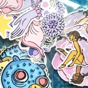 Star-girl Sticker Pack, Bright, Bold Stickers, Decal, Unique, Personal ...