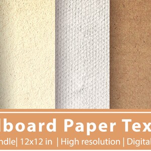 5 Cardboard Paper Texture, Procreate Paper Texture Bundle, Photoshop ...