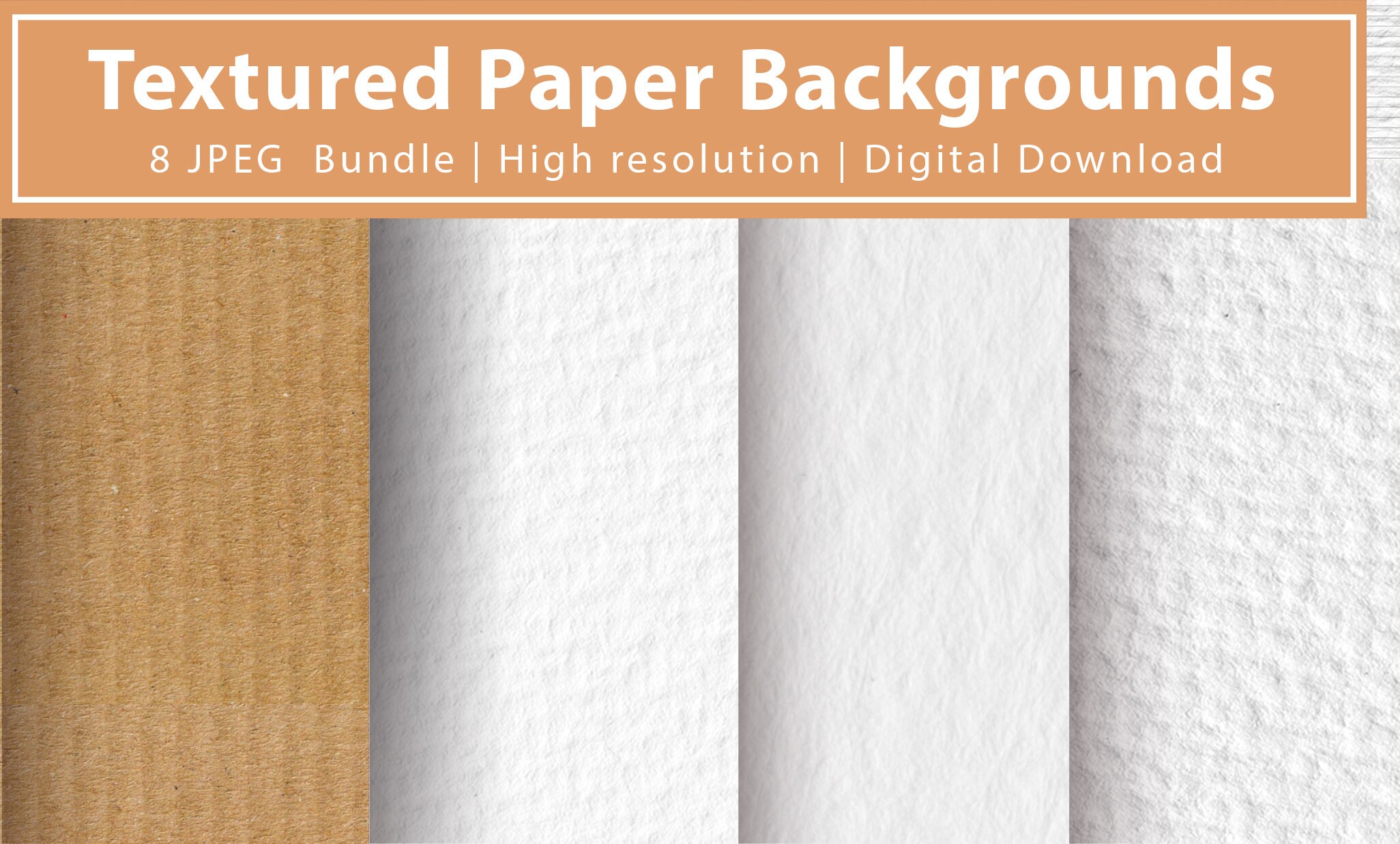 8 Classic Paper Texture, Procreate Paper Texture Bundle, Photoshop ...