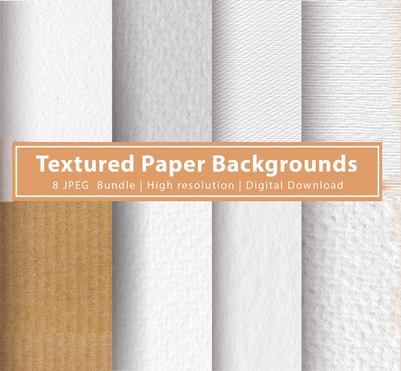 8 Classic Paper Texture, Procreate Paper Texture Bundle, Photoshop ...