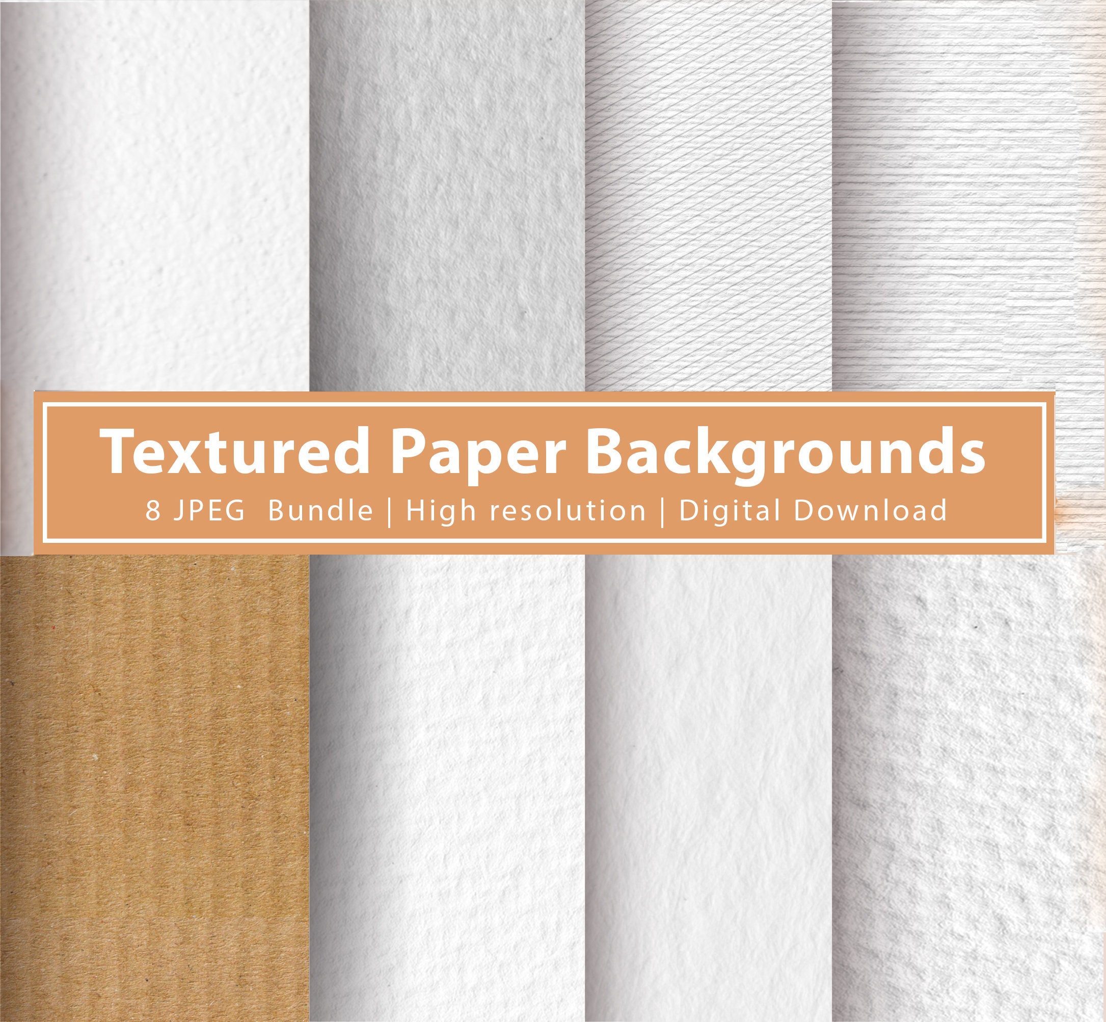 8 Classic Paper Texture, Procreate Paper Texture Bundle, Photoshop ...